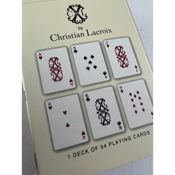 Christian Lacroix | Games | Christian Lacroix Floral Striped Playing ...